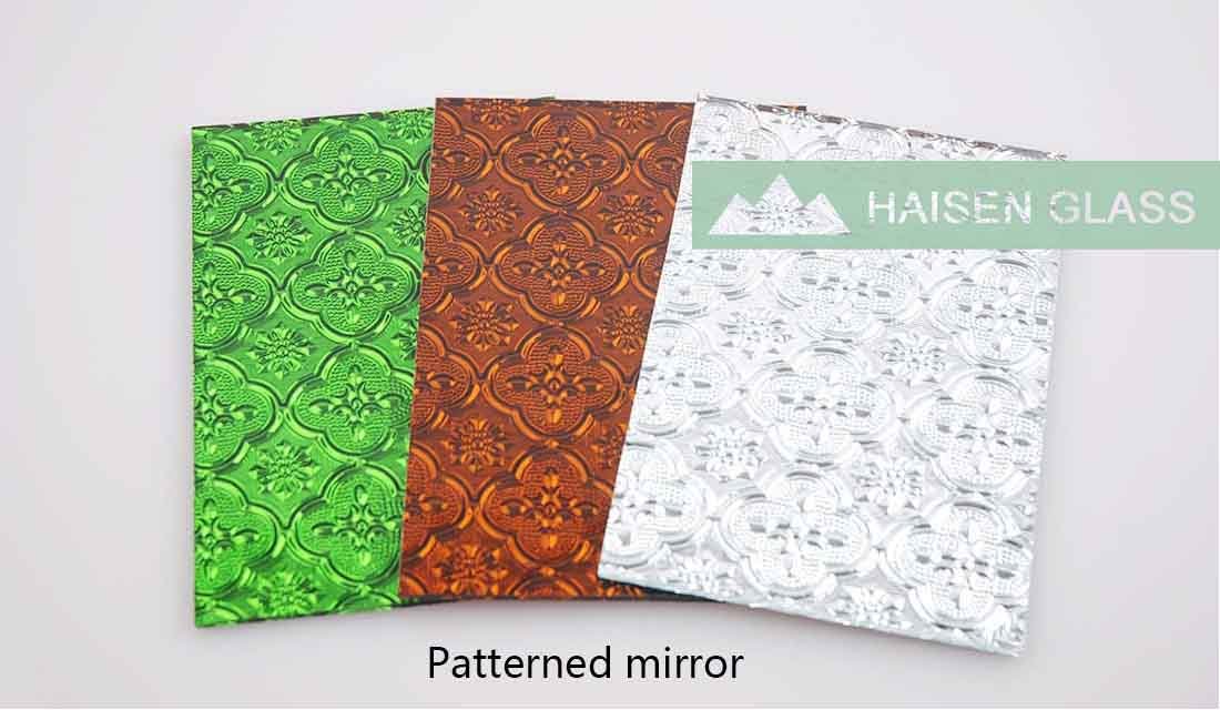 patterned mirror,patterned mirror glass,mirror on patterned wallpaper